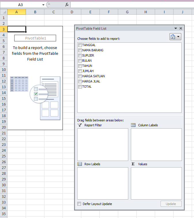 Belajar dan Membuat Pivot Table Excel Mudah - LCC Pekanbaru